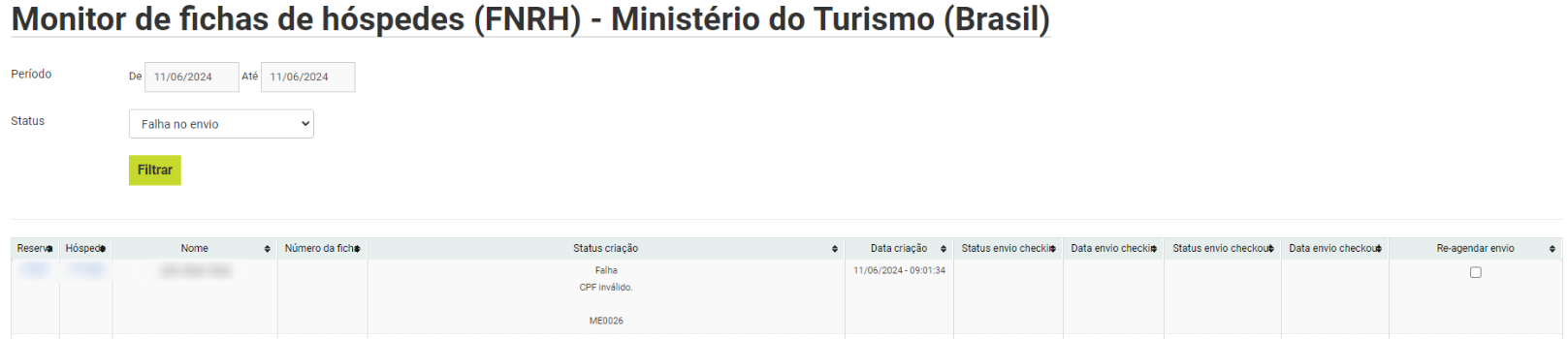 FNRH - Ficha Nacional de Registro de hóspedes: Como funciona o envio para o SNRHos